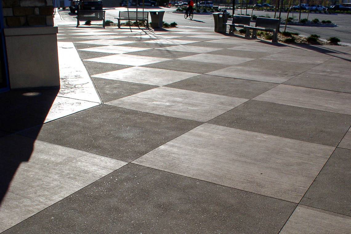 Broom Finish on Architectural Flatwork - Colorado Hardscapes